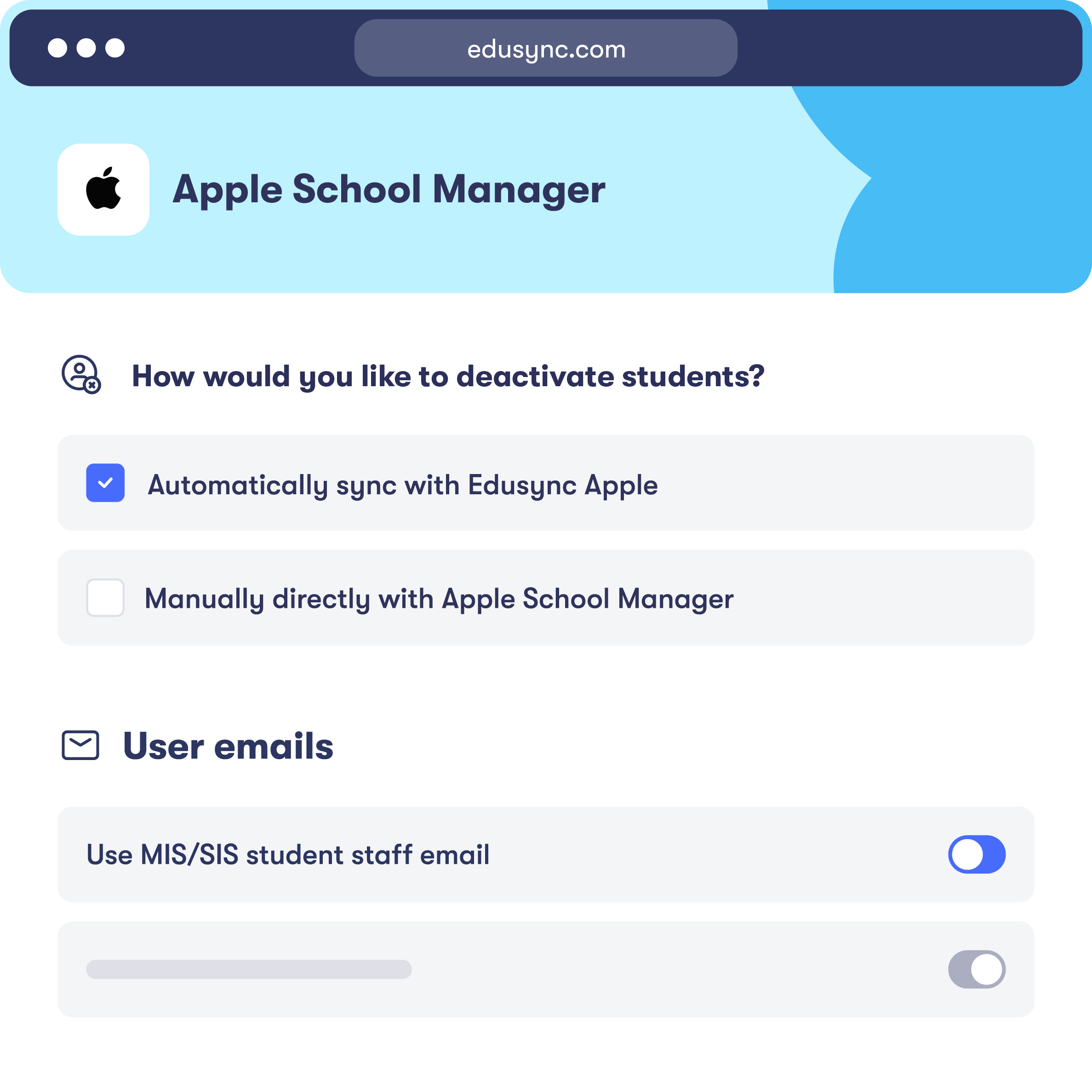 Apple School Manager - Edusync